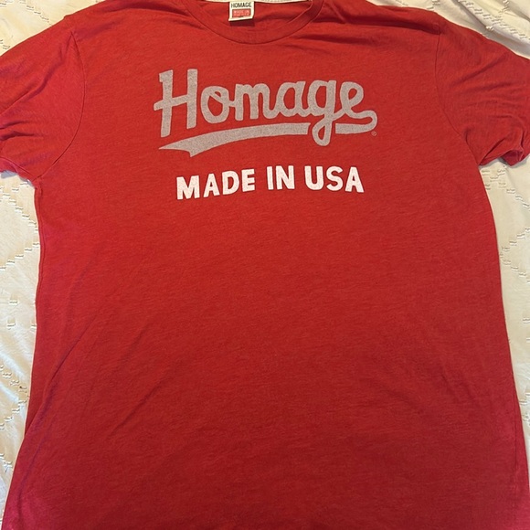 HOMAGE | Shirts | Homage Scarlet Gray Tee | Poshmark